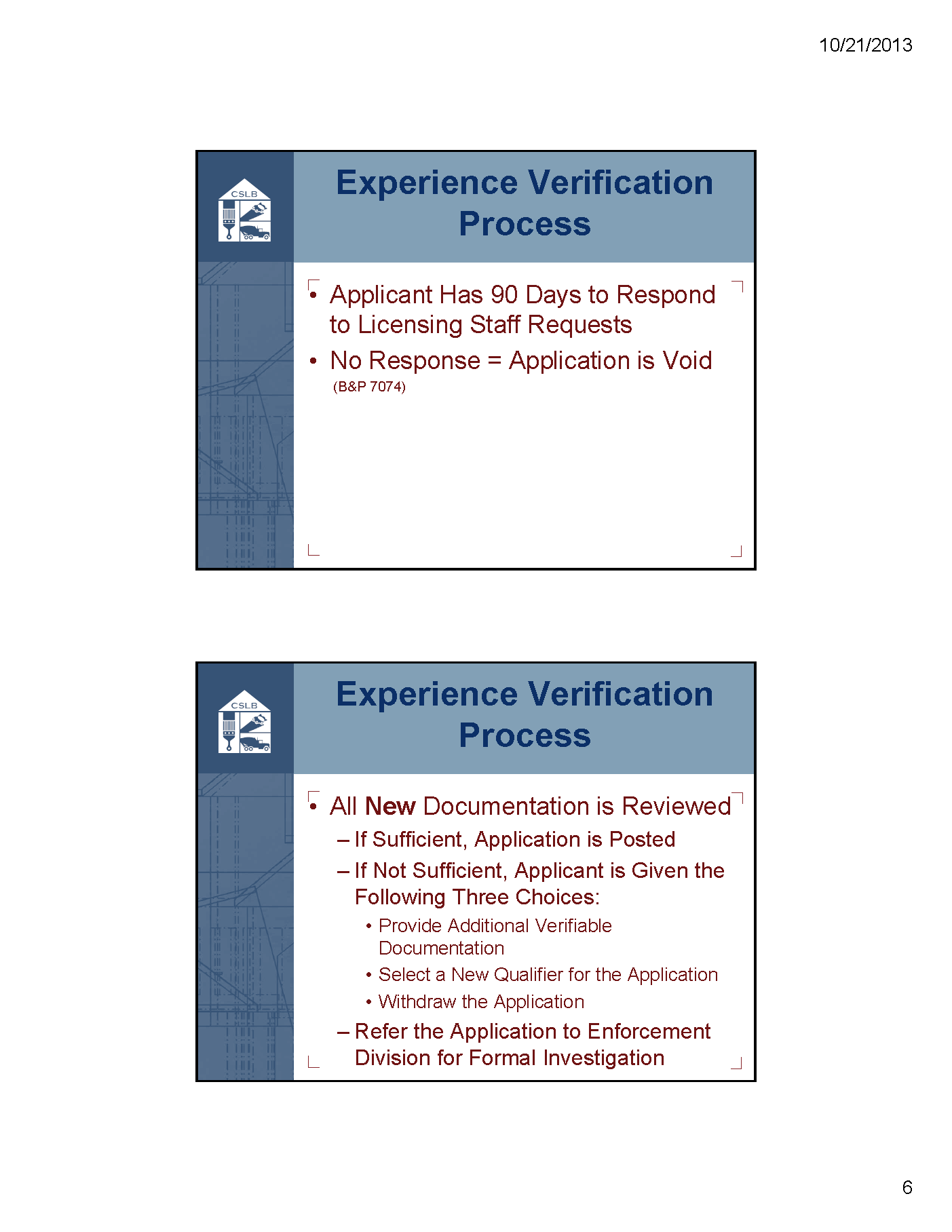 CSLB Qualifying Experience Part 2 - Contractors License Guru